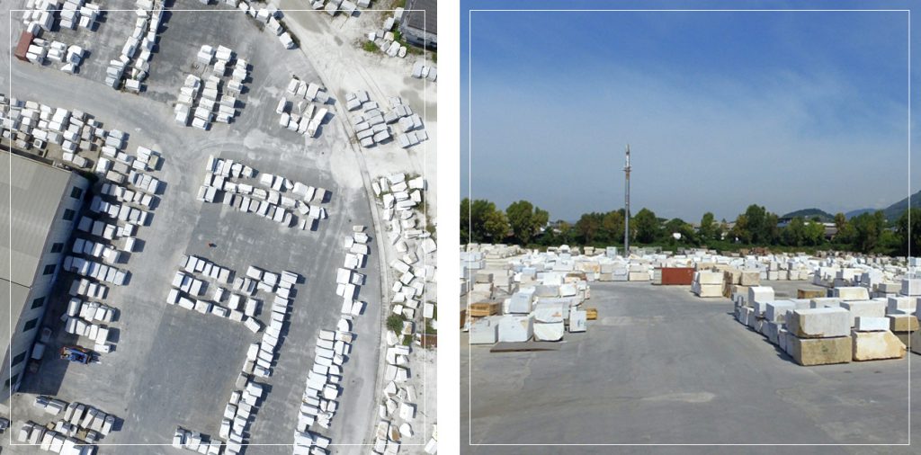 Block Warehouse, Blocks of Apuan Marbles and Natural Stones, Carrara